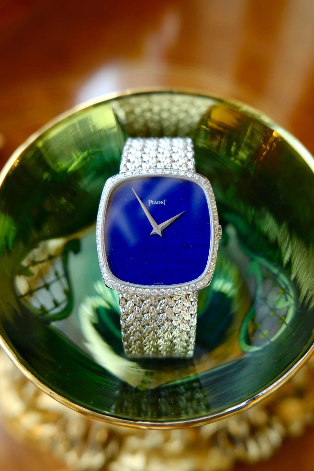 Piaget lapis dial with diamonds bezel watch – Mayfair Watch